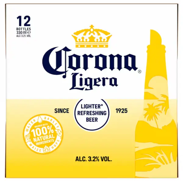 Corona Lager Beer Bottles 12 x 330ml – Regal Quaff